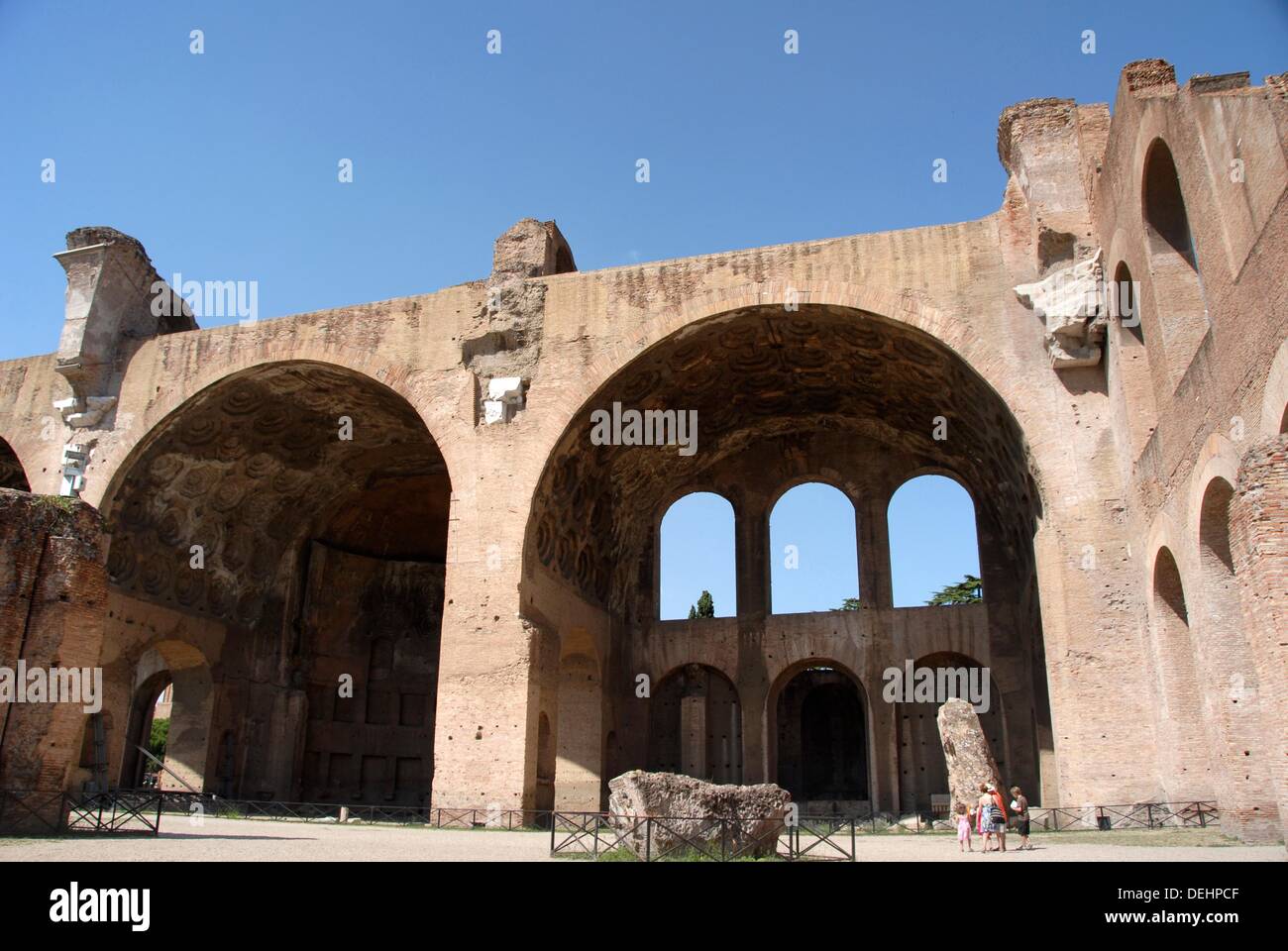 Basilica maxentius constantine basilica nova hi-res stock photography ...