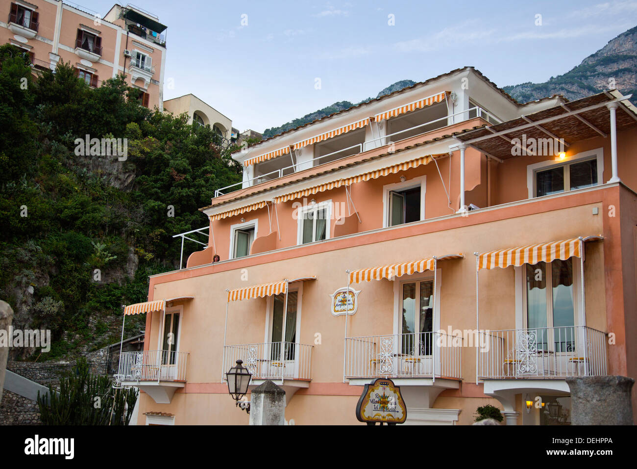 Positano balcony architecture hi-res stock photography and images - Alamy