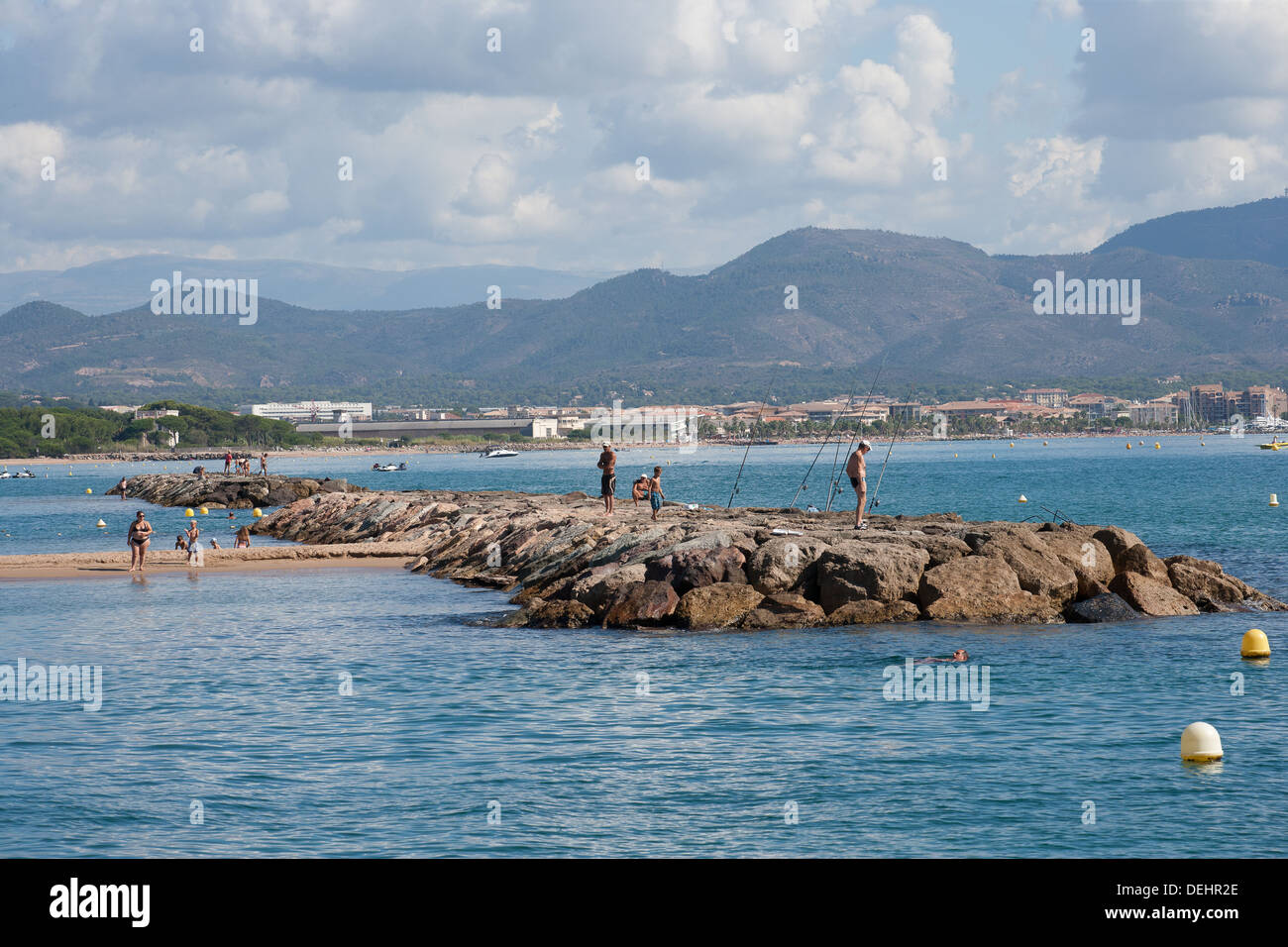 Frejus Cote d'Azur French Riviera France beach Stock Photo - Alamy