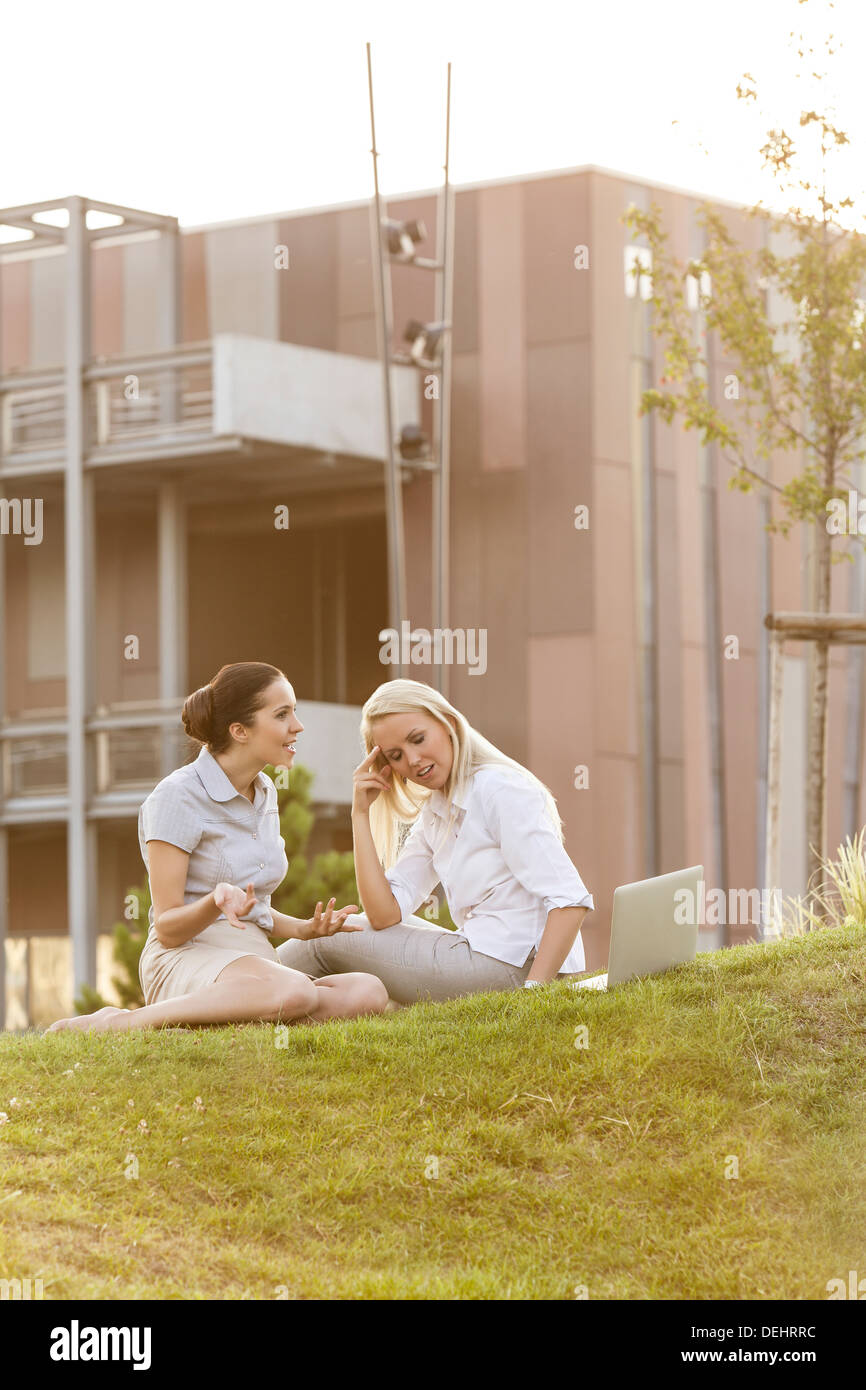 Young businesswomen arguing in office lawn Stock Photo - Alamy