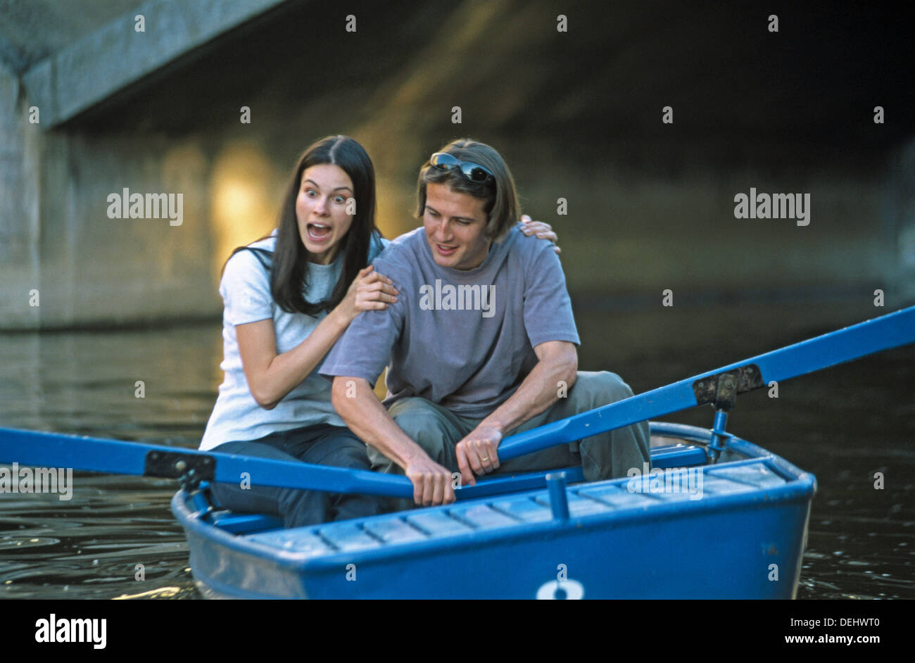 couple rowing together Stock Photo - Alamy