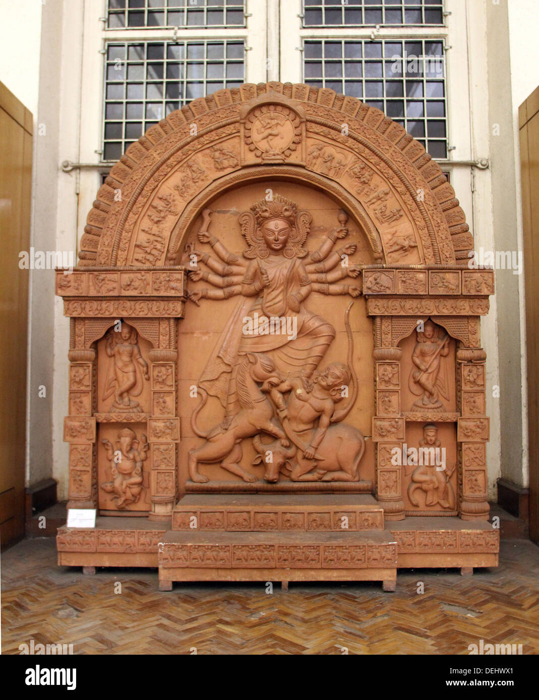 Durga Mahishamardini exposed in the Indian Museum in Kolkata, on Nov 24 ...