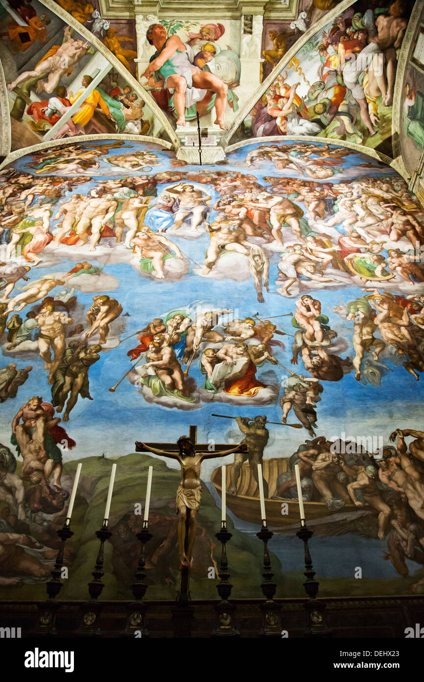 Michelangelos the last judgement hi-res stock photography and images ...