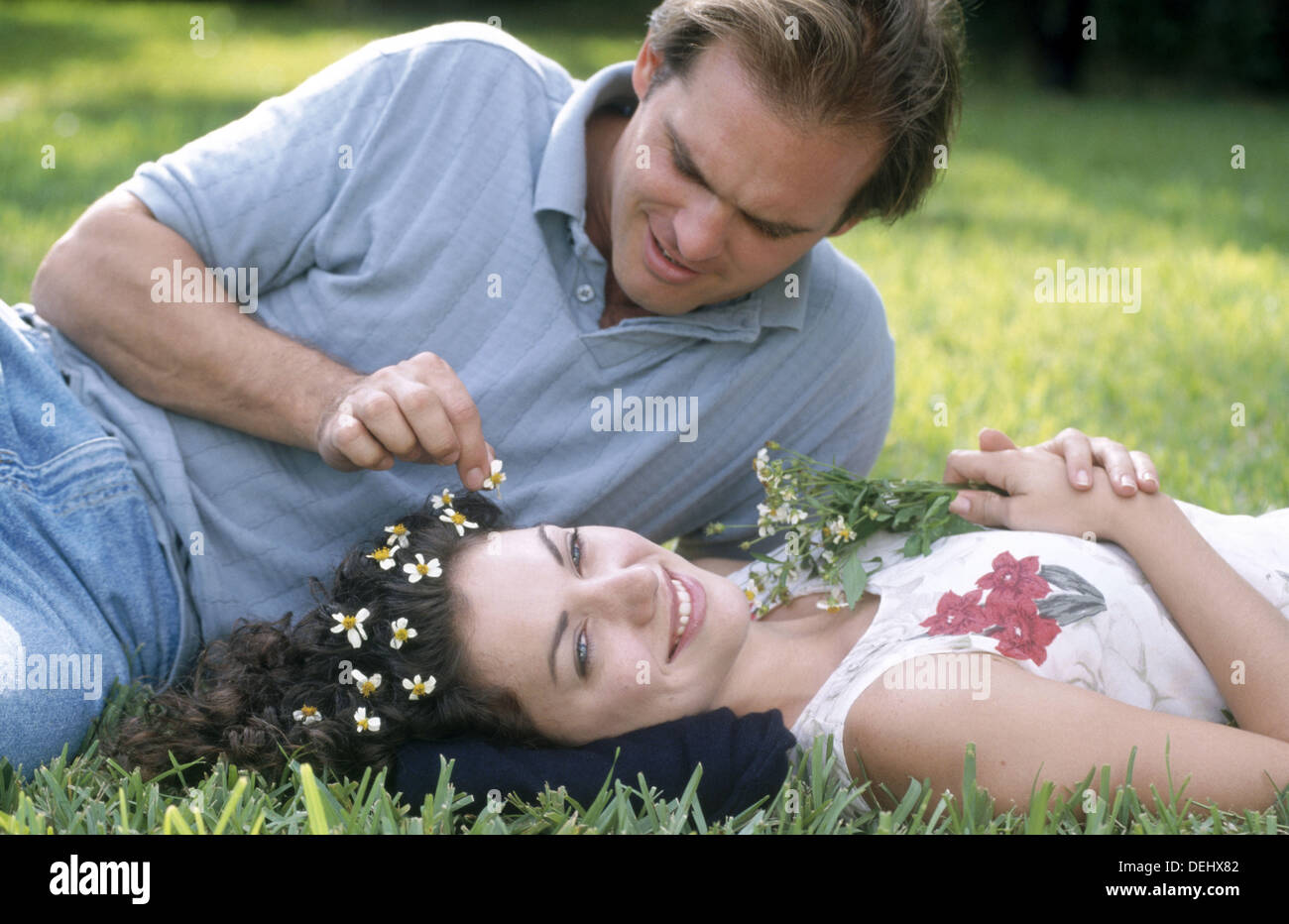 romantic couple in nature Stock Photo - Alamy