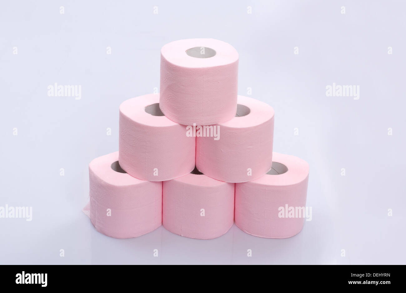 Roll of the pink toilet paper Stock Photo - Alamy