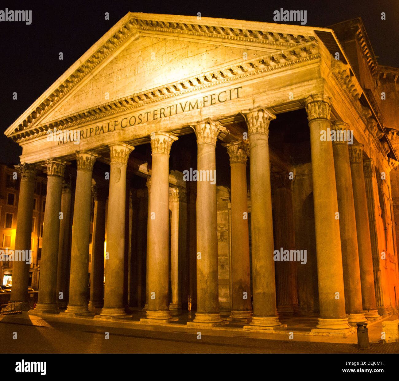 Pantheon at night, Pantheon Rome, Rome, Lazio, Italy Stock Photo - Alamy