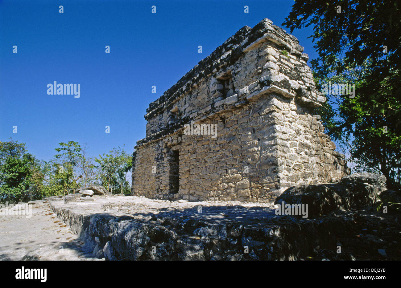 Great Pyramid of Cobá. Quintana Roo, Mexico Stock Photo - Alamy