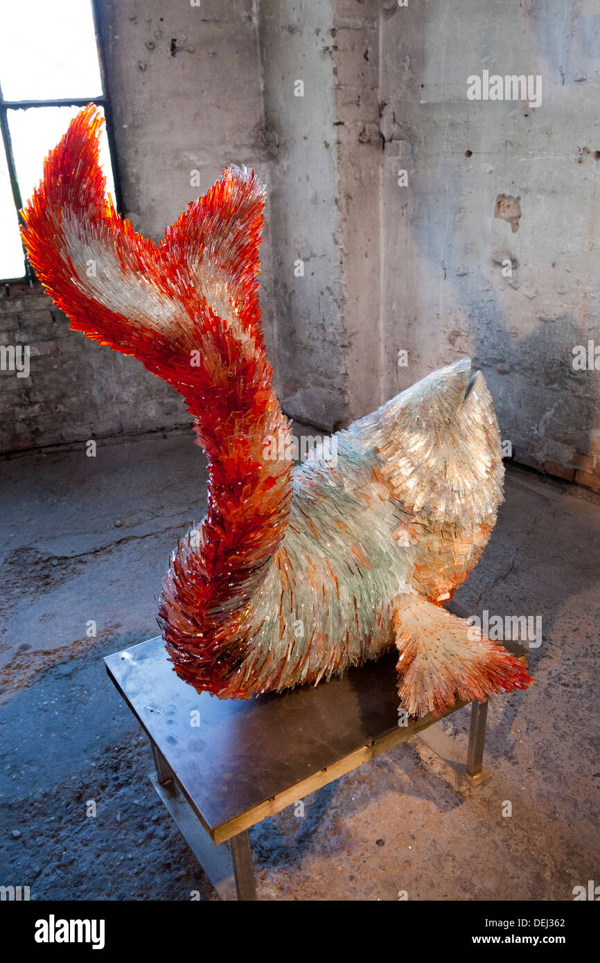 A Marta Klonowska's work of art entitled "The Fish" (Murano - Italy ...