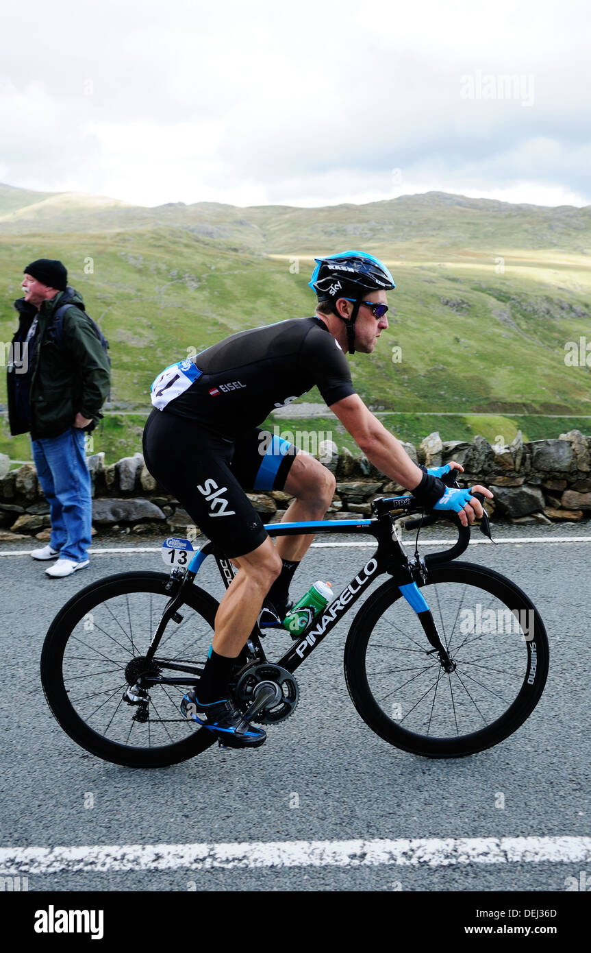 Tour of Britain,Team Sky Rider Bernie Eisel.2013 Stock Photo - Alamy