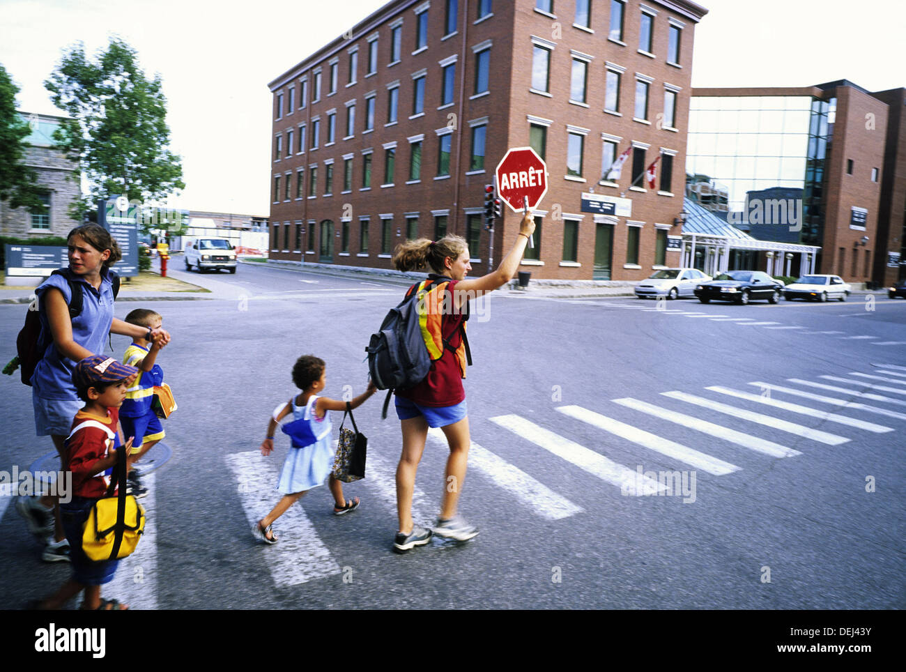 Female crossing guard hi-res stock photography and images - Alamy