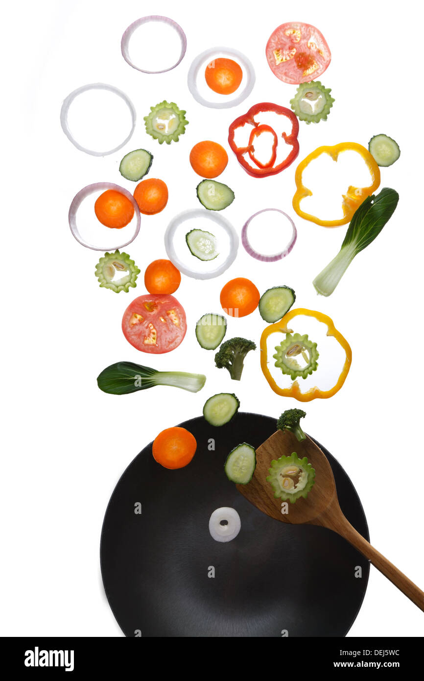 Vegetable slice Stock Photo - Alamy