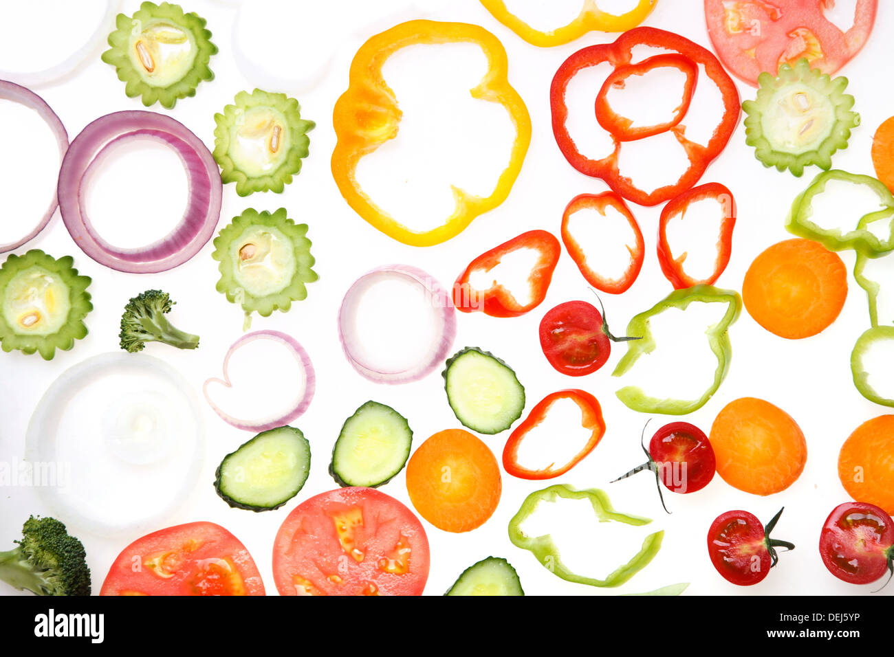 Vegetable slice Stock Photo - Alamy