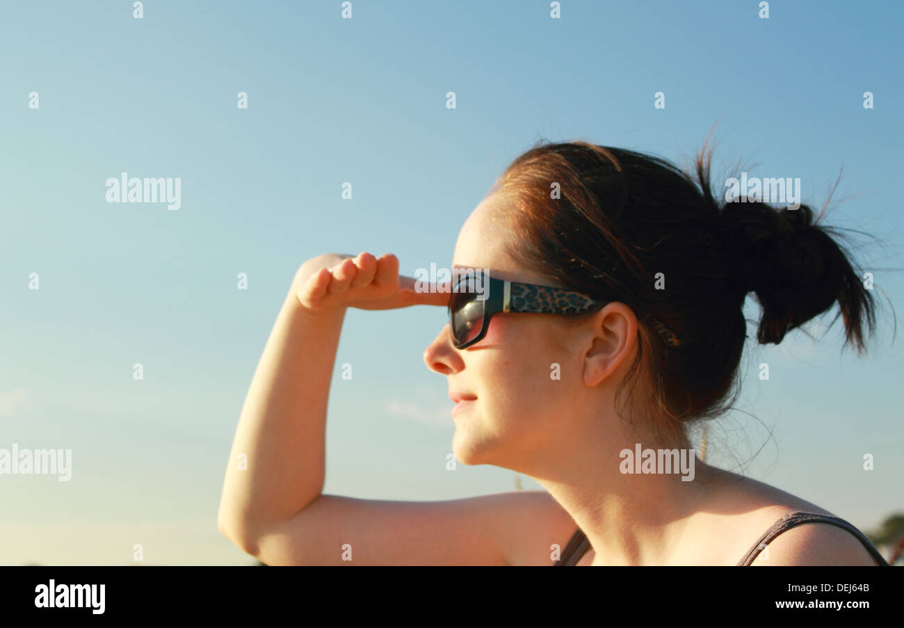 Staring into the sunset hi-res stock photography and images - Alamy