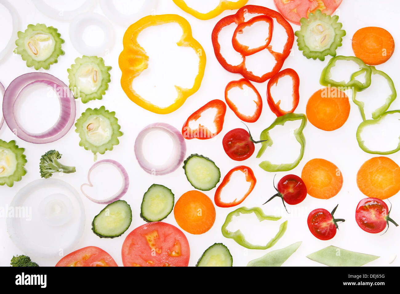 Vegetable slice Stock Photo - Alamy
