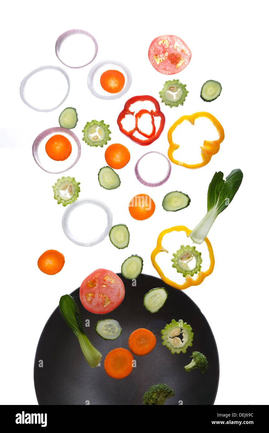 Vegetable slice Stock Photo - Alamy