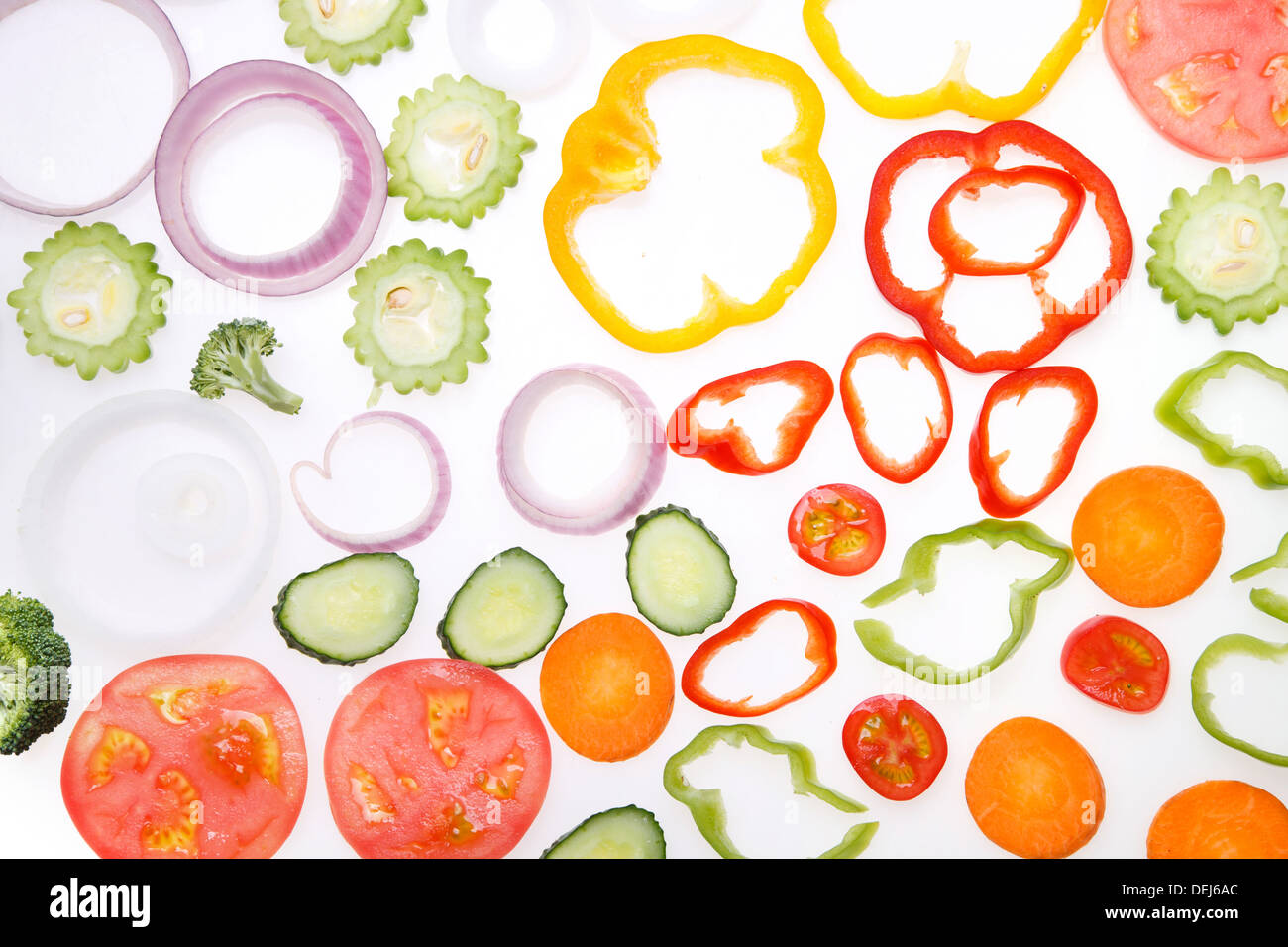 Vegetable slice Stock Photo - Alamy