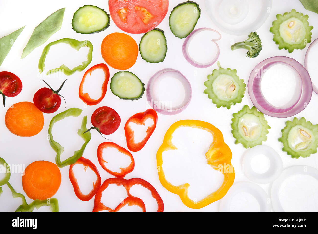 Vegetable slice Stock Photo - Alamy