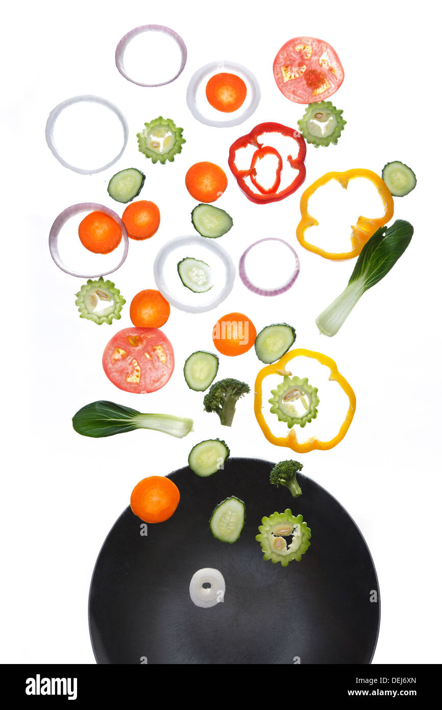 Vegetable slice Stock Photo - Alamy