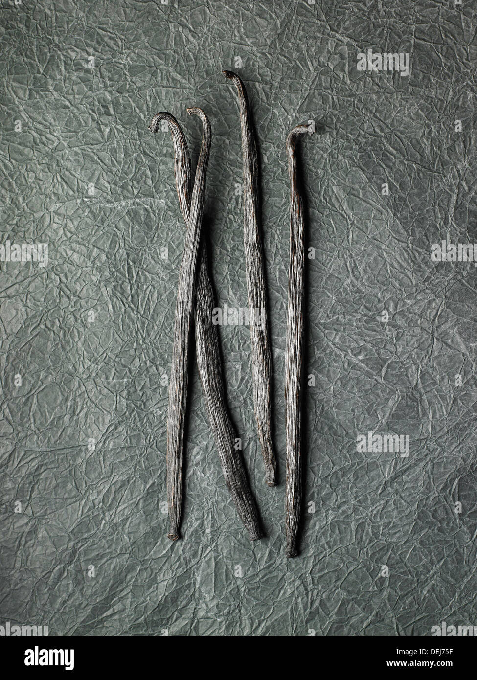Vanilla Pods on a Dark background Stock Photo - Alamy