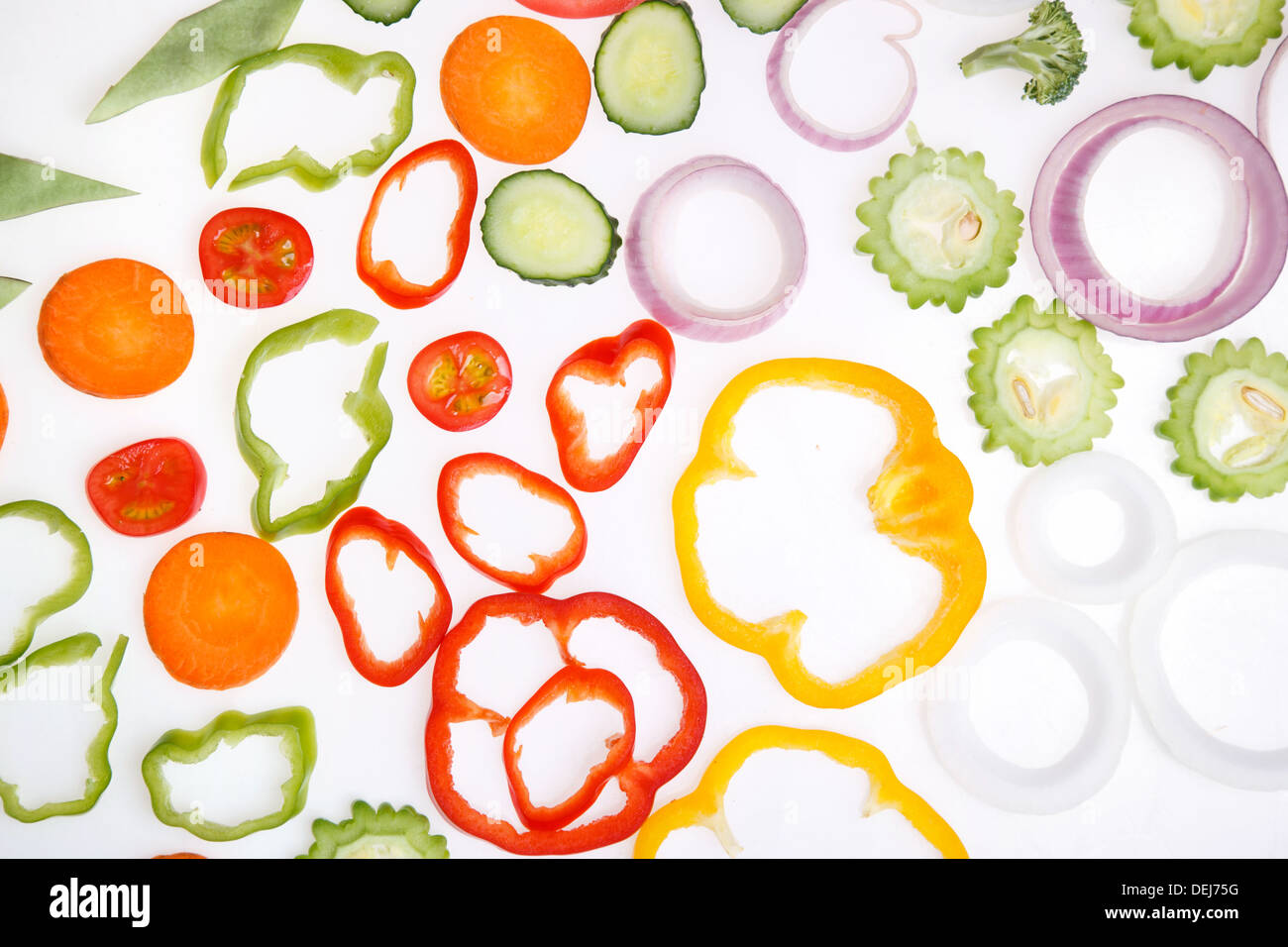 Vegetable slice Stock Photo - Alamy