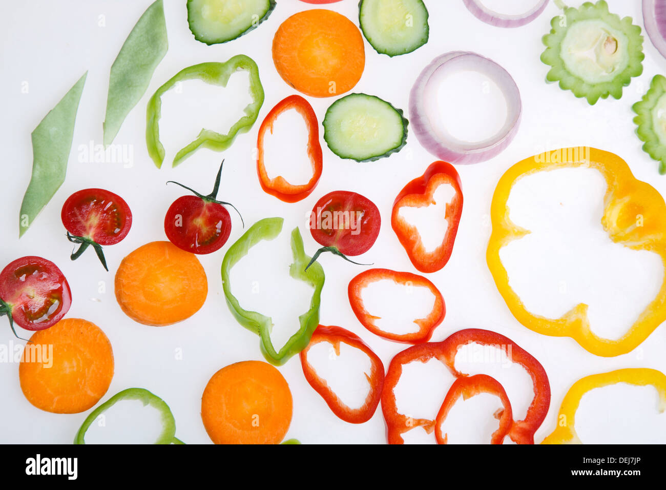 Vegetable slice Stock Photo - Alamy