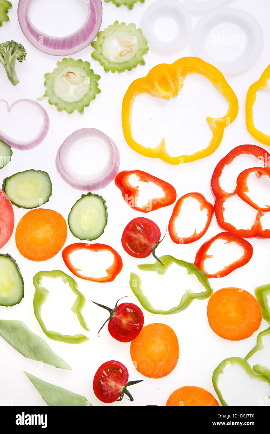 Vegetable slice Stock Photo - Alamy