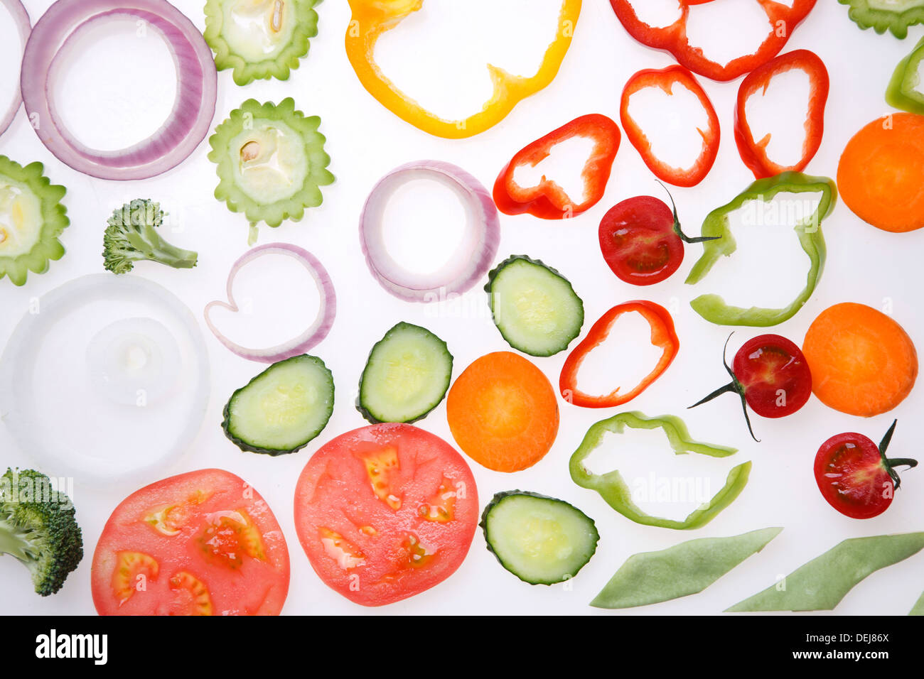 Vegetable slice Stock Photo - Alamy