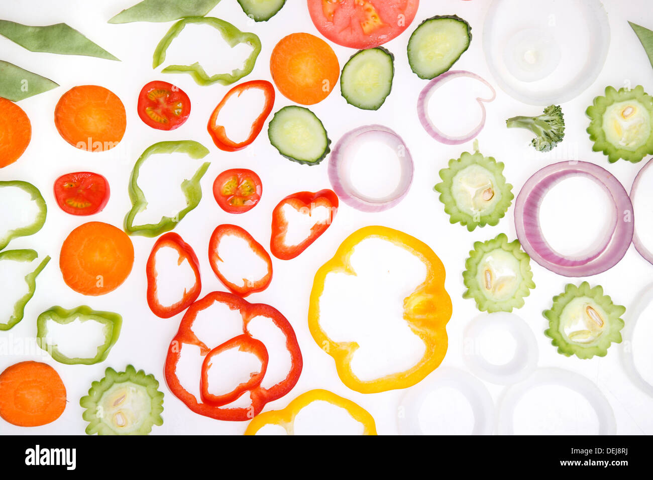 Vegetable slice Stock Photo - Alamy