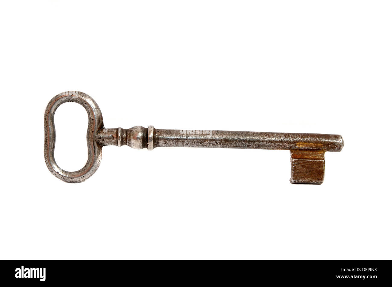 old rusty key isolated on a white background Stock Photo - Alamy