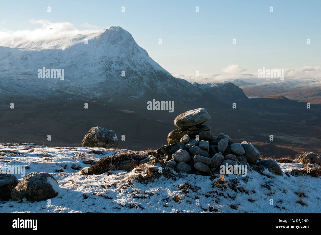 Ben Loyal from Cnoc Craggie, near Tongue, Sutherland, Scotland, UK ...