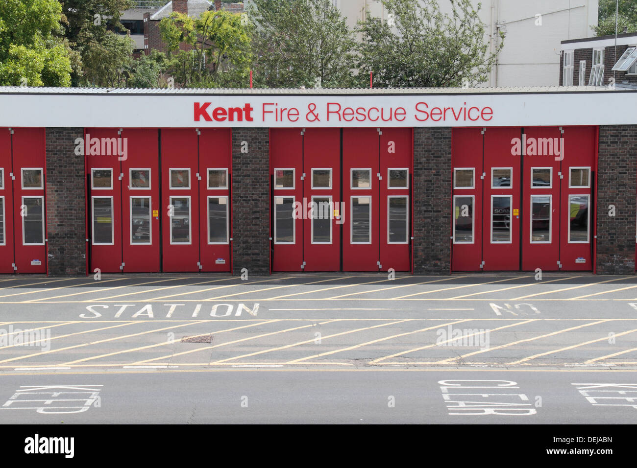 Kent Fire and Rescue Service station on Upper Bridge Street (A28 ...