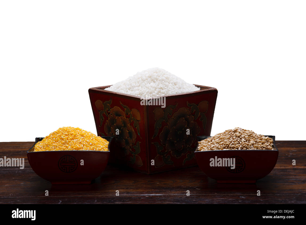 Rice,corn and wheat Stock Photo - Alamy
