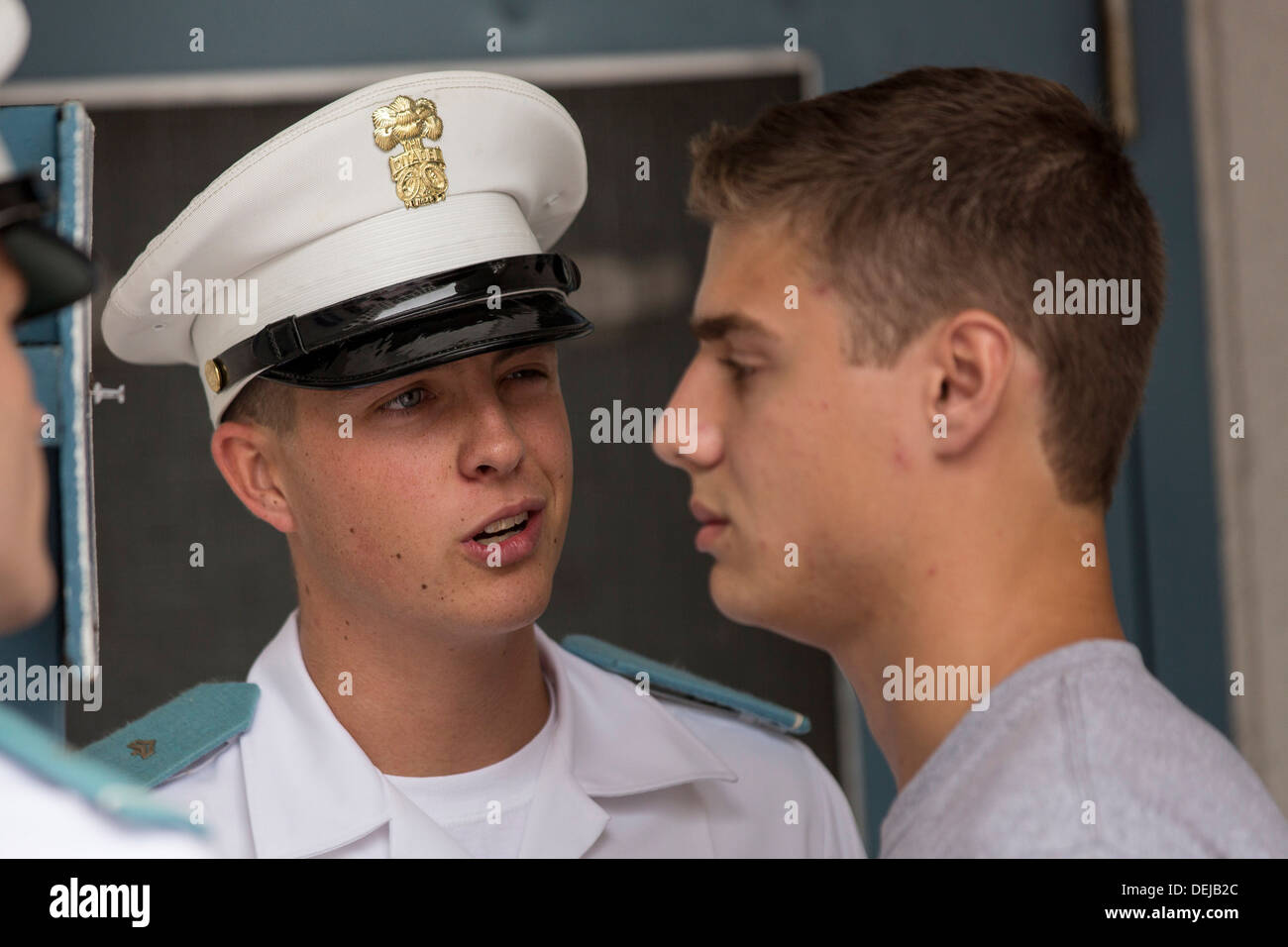 Incoming Citadel freshman known as knobs line up watched by ...