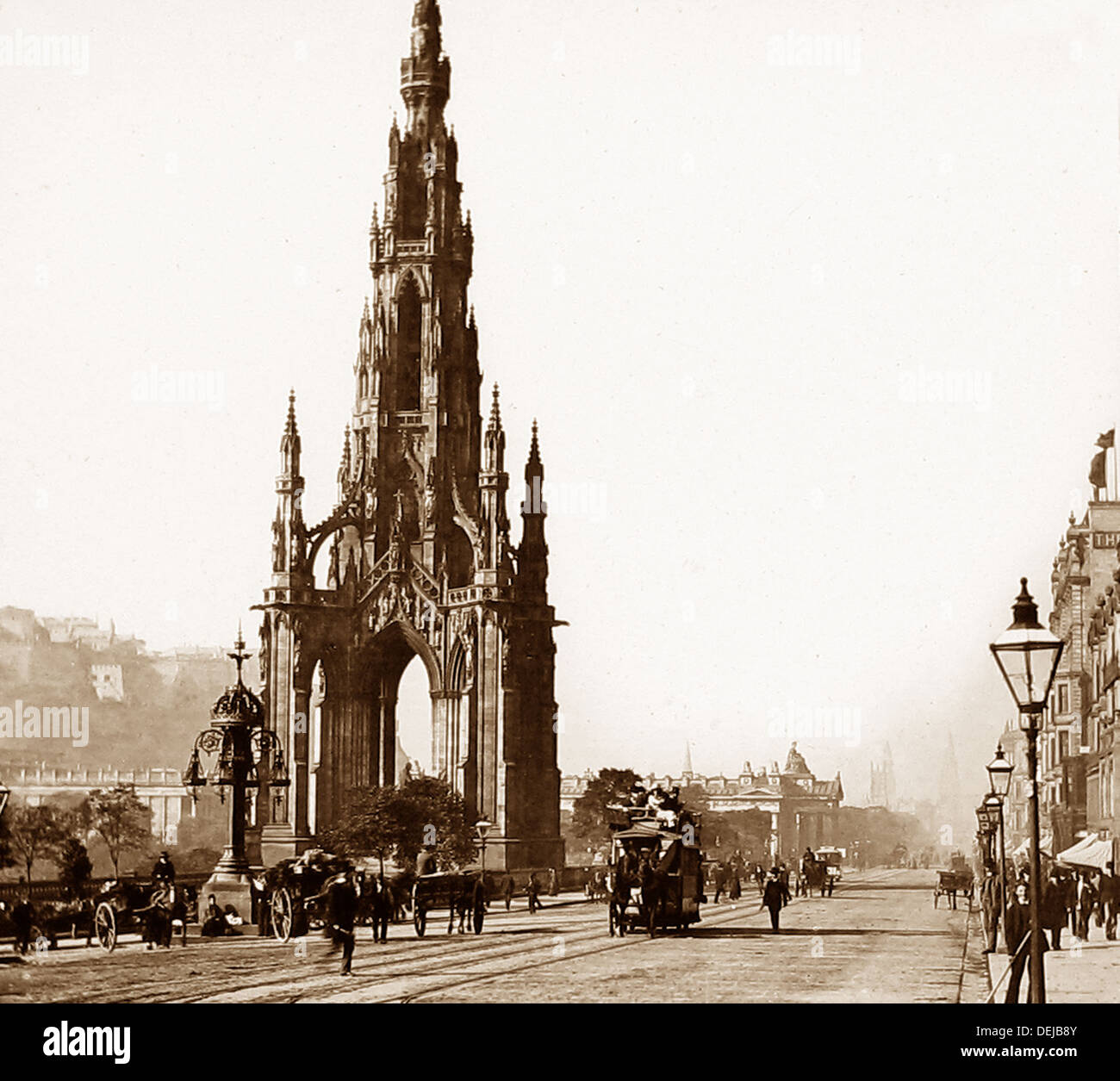 Edinburgh princes street victorian period hi-res stock photography and ...