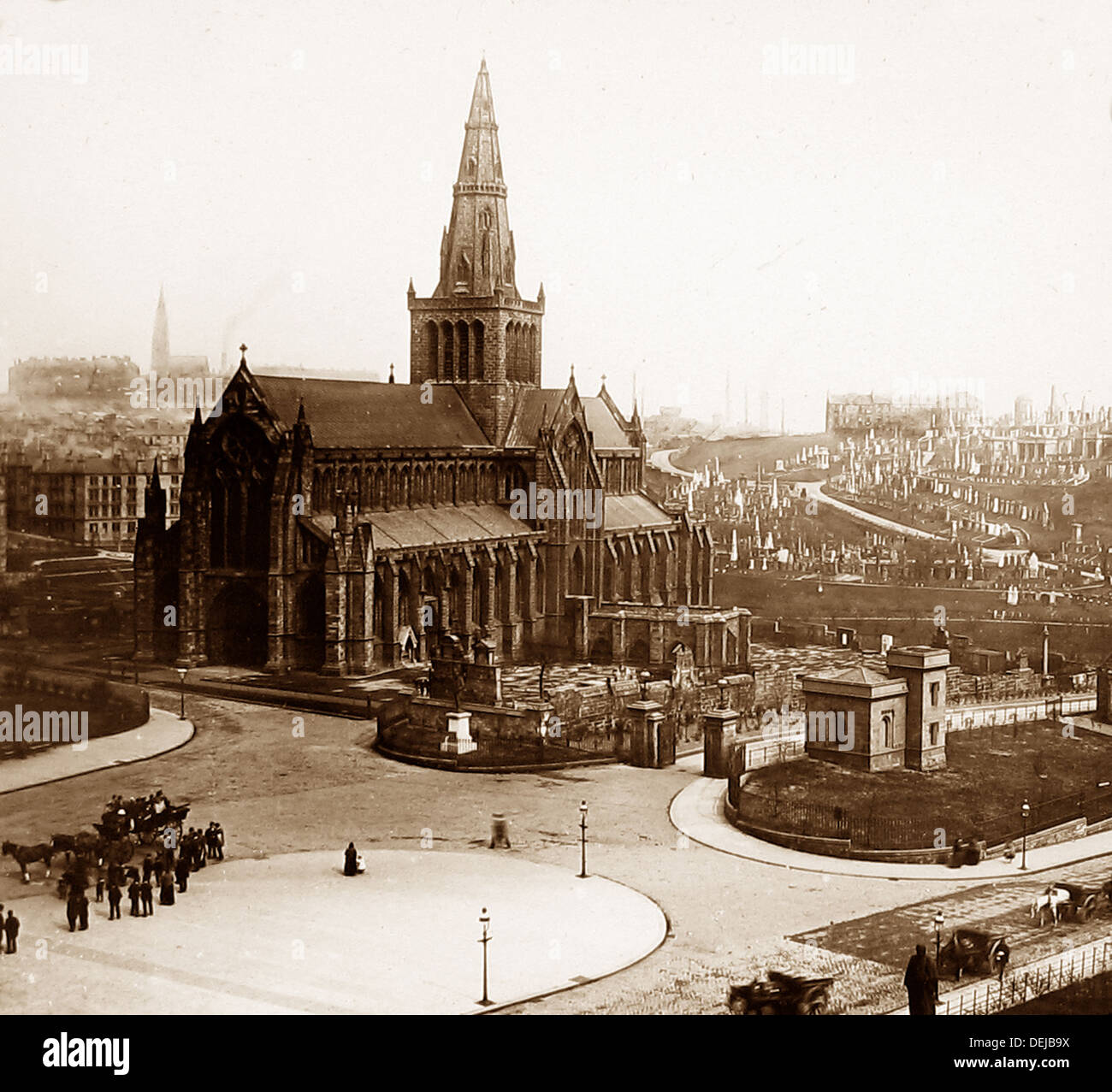 Glasgow Cathedral Victorian period Stock Photo - Alamy