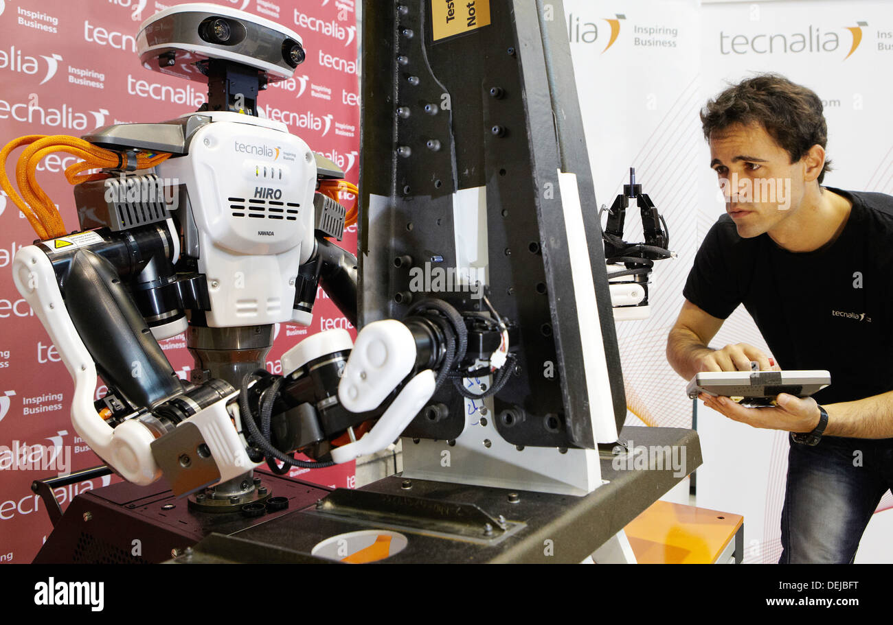 Hiro Japanese robot, humanoid robot working alongside people Stock ...