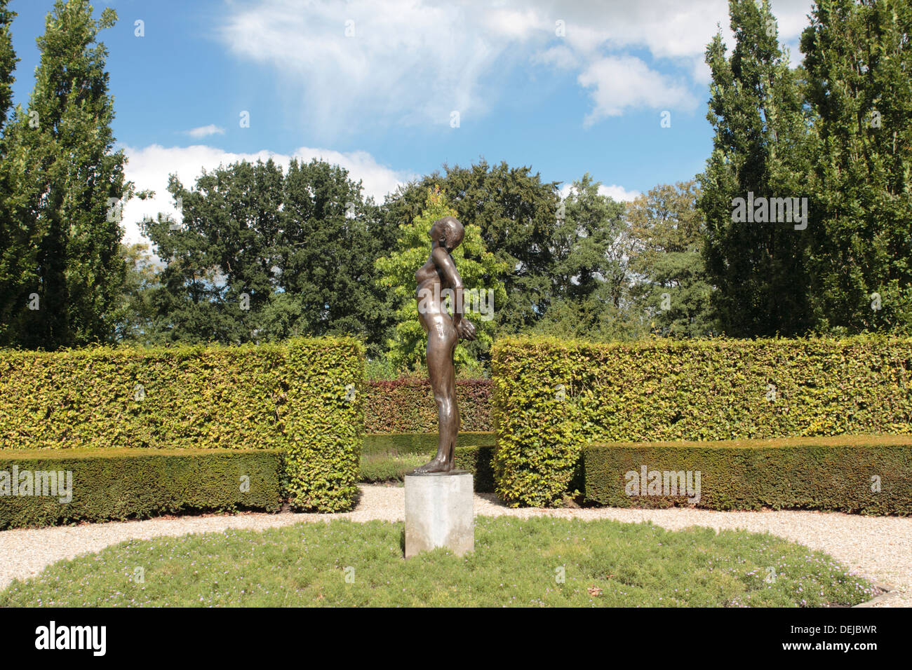 Bronze statue in the garden of estate Borg, Netherlands Stock Photo - Alamy