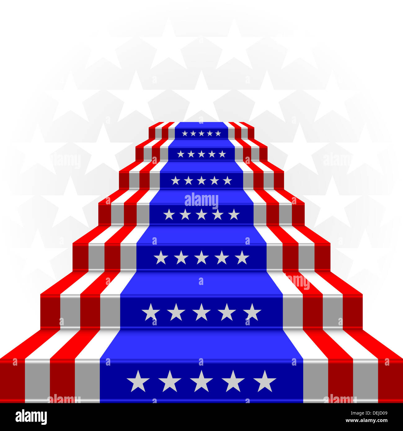 The stylized ladder. Flag of the USA Stock Photo - Alamy