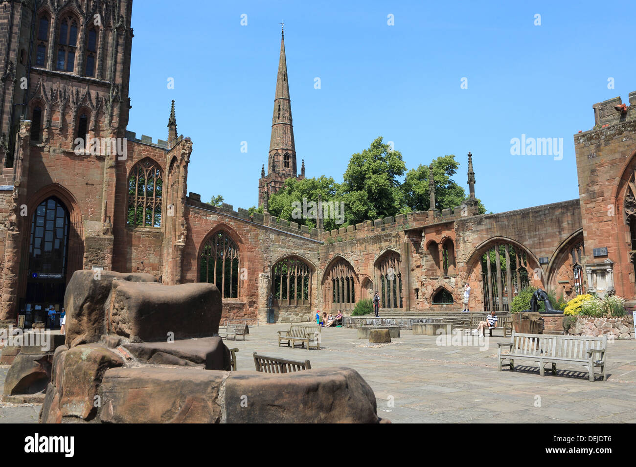 Coventry Cathedral Ruins Bombed By The German Luftwaffe In WW2 But coventry-cathedral-ruins-bombed-by-the-german-luftwaffe-in-ww2-but