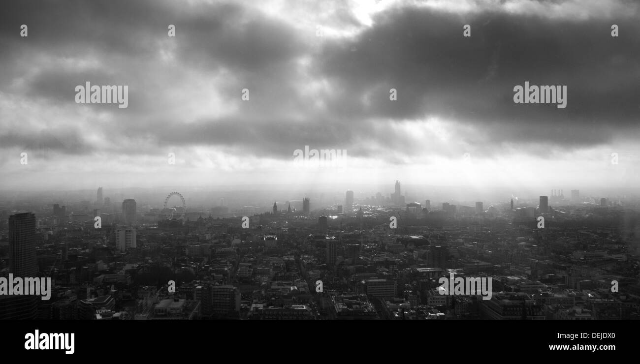 Extended view of London UK Stock Photo - Alamy