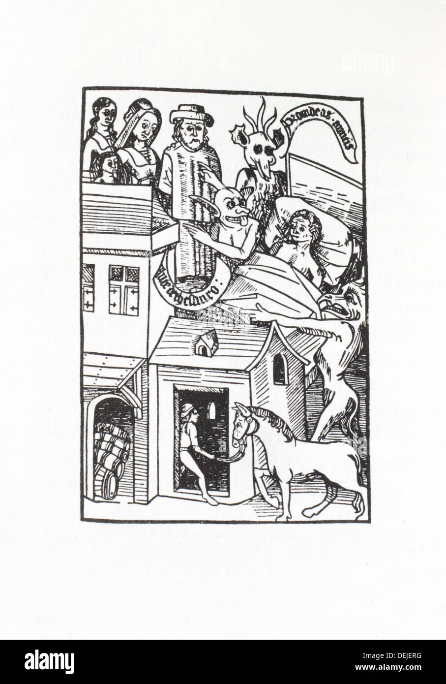 Death engraving art hi-res stock photography and images - Alamy