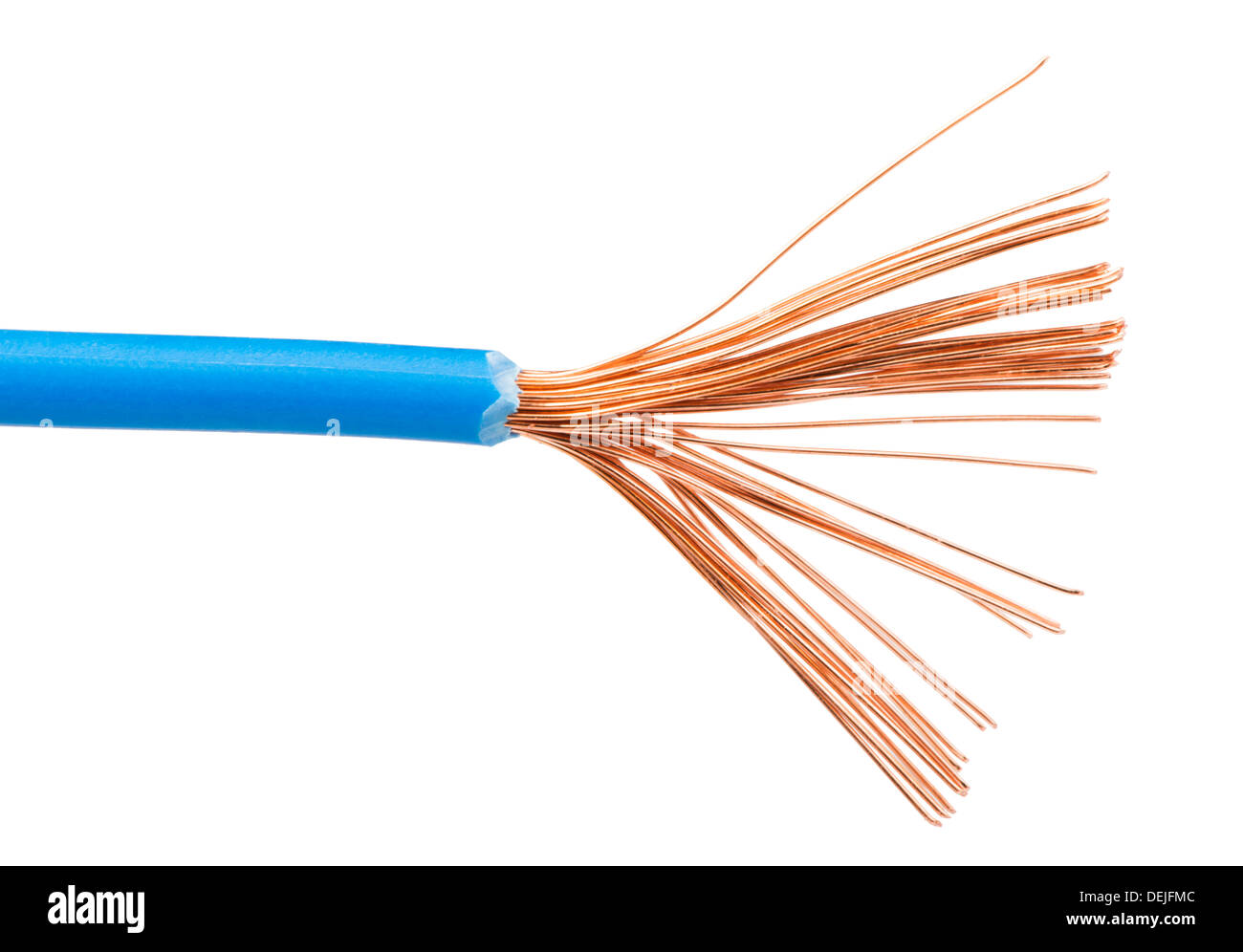 Exposed cables and wires. Studio shot white isolated Stock Photo - Alamy