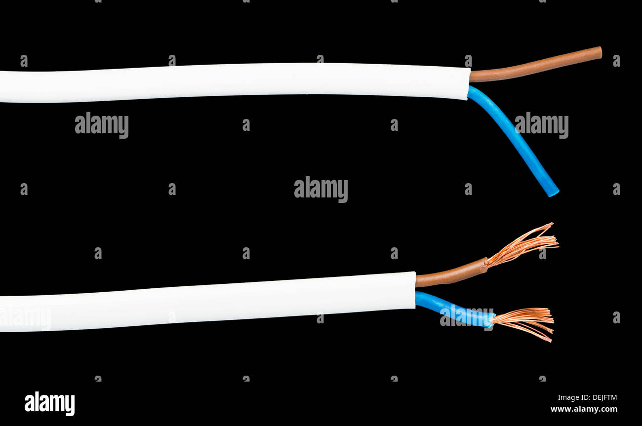 Exposed cables and wires Stock Photo - Alamy