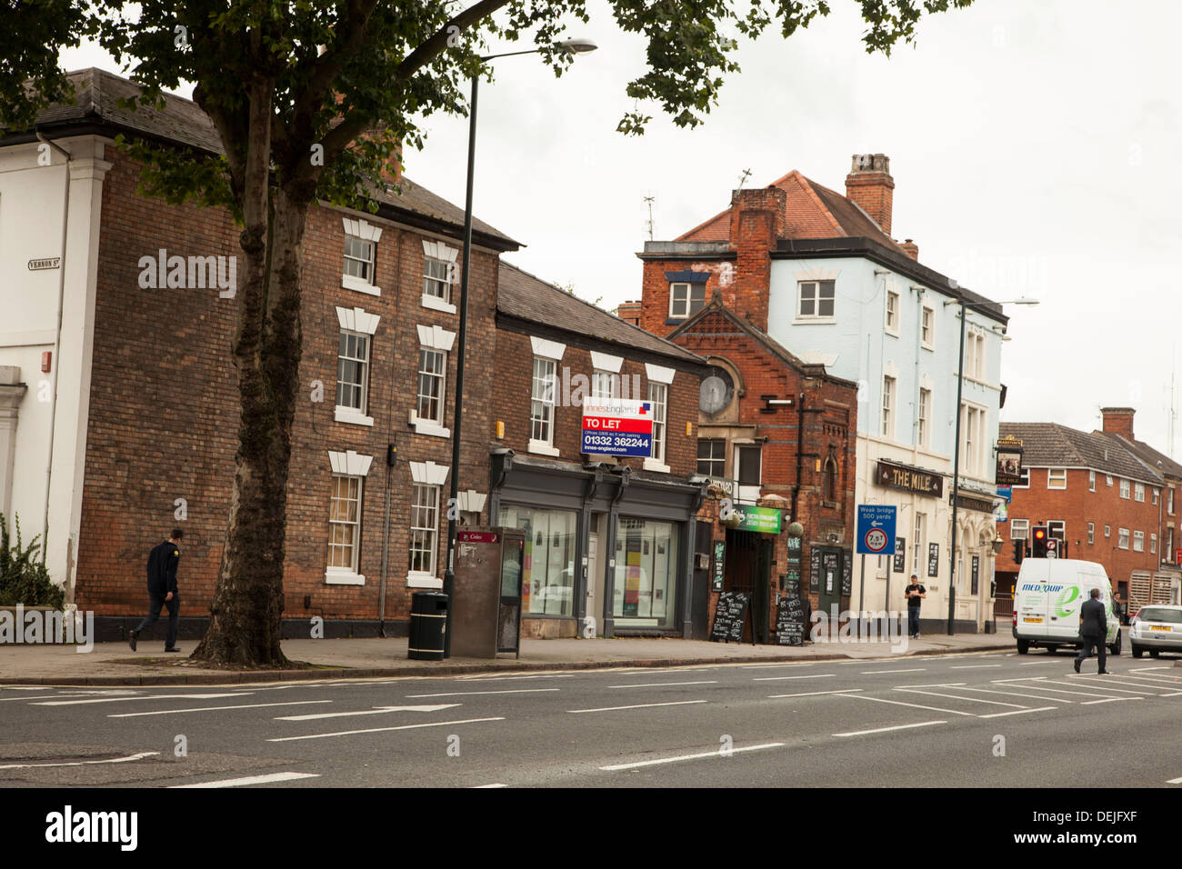 Friar Gate Derby England Stock Photo - Alamy