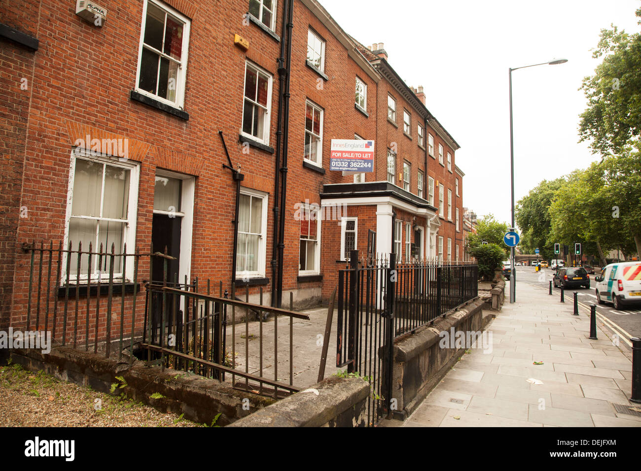 Friar Gate Derby England Stock Photo - Alamy