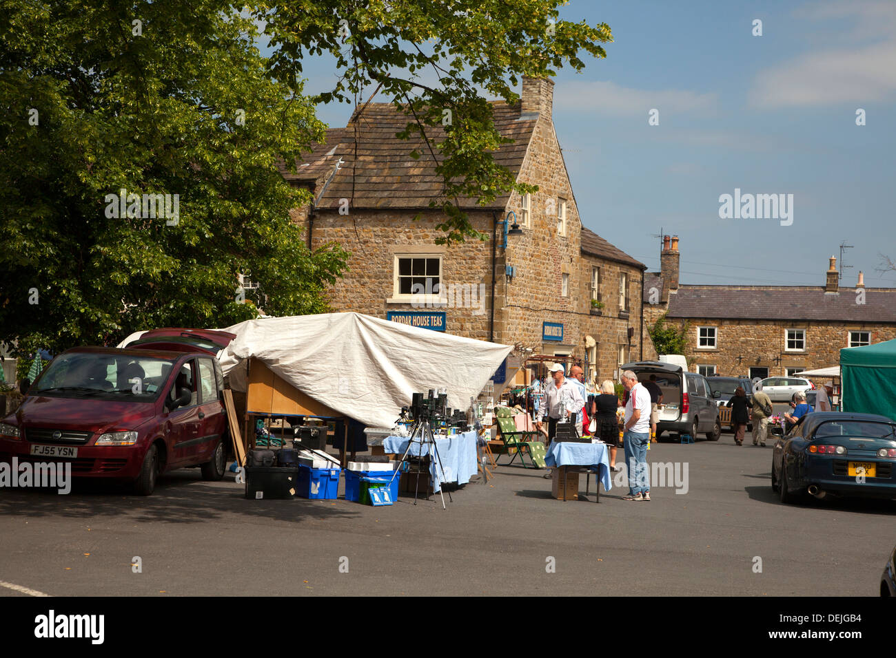 Masham market place Yorkshire UK Stock Photo - Alamy