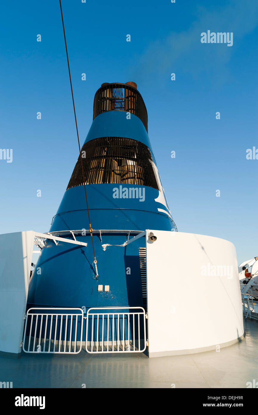 'Blue Line' ferry near port of Ancona, city of Ancona, Marche region ...