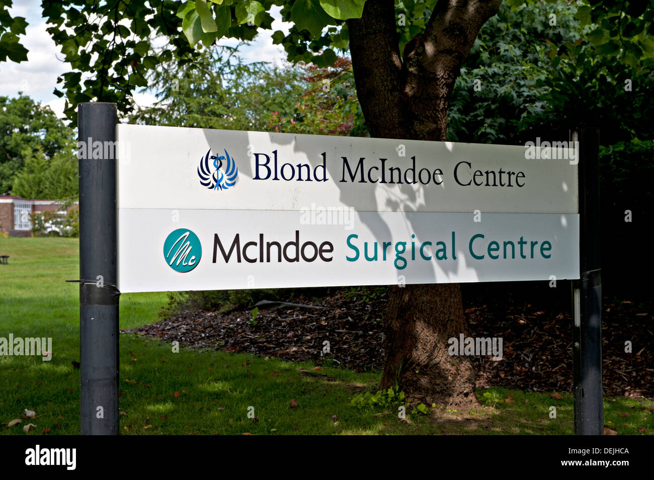 Entrance sign to the Mcindoe Surgical Centre at East Grinstead UK Stock ...