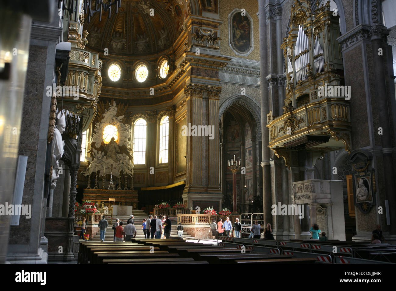 Interior - Duomo - cathedral Naples Italy Stock Photo - Alamy