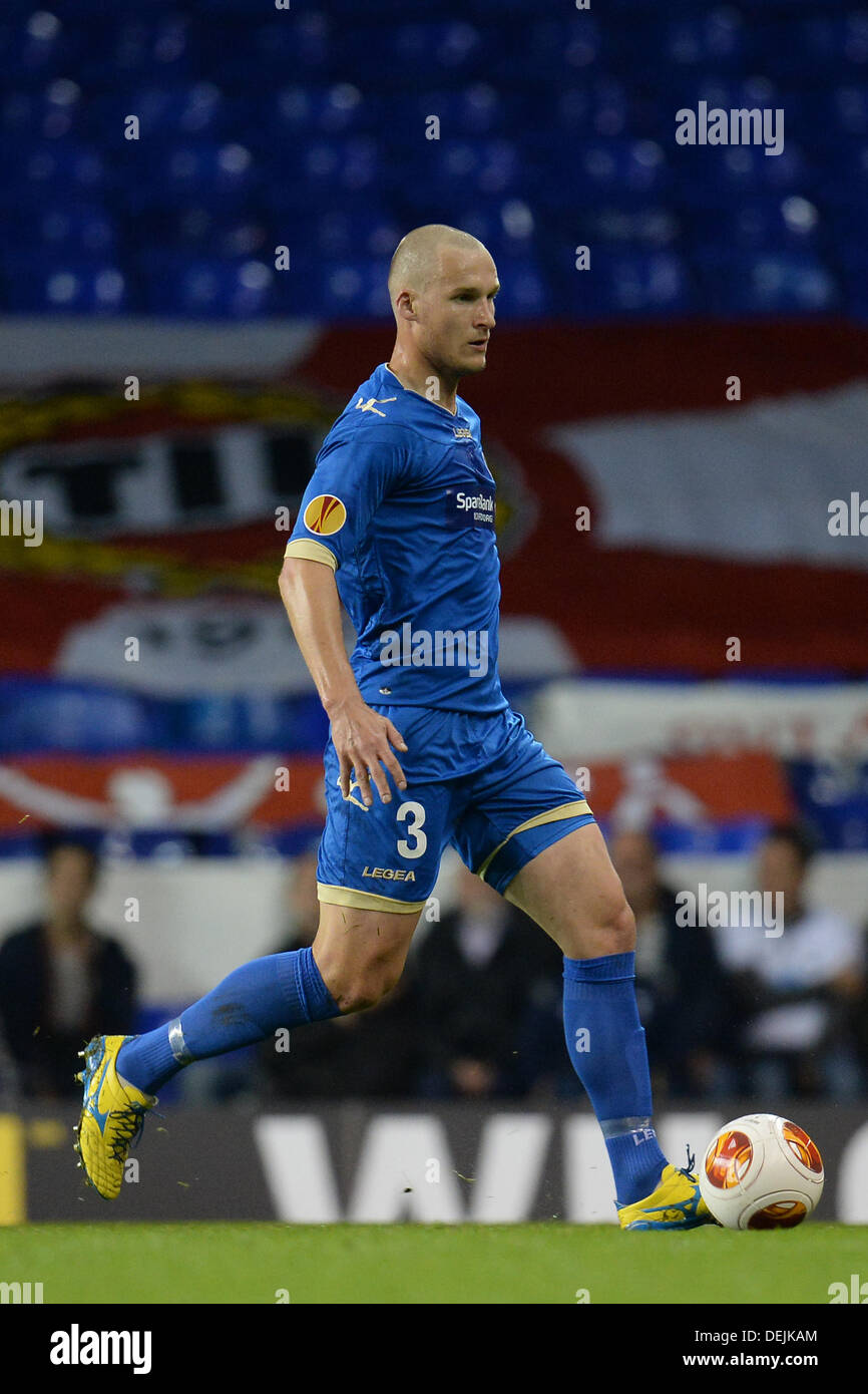 LONDON, ENGLAND - September 19: Tromso's Jaroslaw Fojut during the UEFA ...